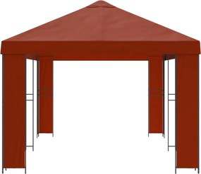Zahradní altán 6 x 3 m Cihlová Polyester a ocel 190 gsm 3376010