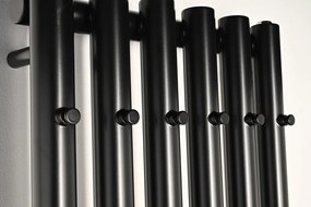 Sapho Sapho, PILON topné těleso 270x1800mm, se 4 háčky, černá mat, IZ132T