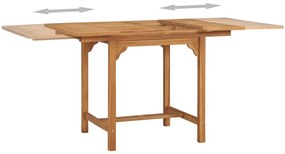vidaXL Marketos Rozkládací zahradní stůl (110–160) x 80 x 75 cm masivní teak