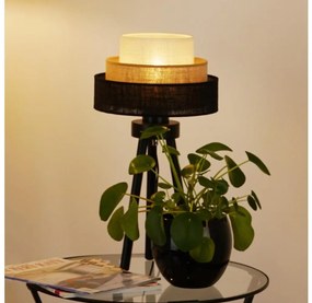 Brilagi - Stolní lampa ASPEN LUNETA 1xE27/15W/230V černá/béžová/krémová