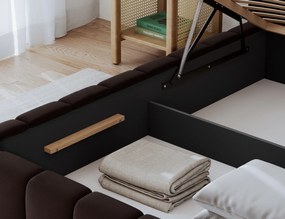 Postel Lamica 140x200 + Dřevěný rám/Standardní zdvih/kontejner
