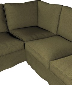 Potah na pohovku IKEA  Ektorp rohová barva zelená látka pletený vzor