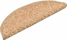 Schodové rohože 15 ks 56 x 17 x 3 cm zlaté půlkulaté 322378
