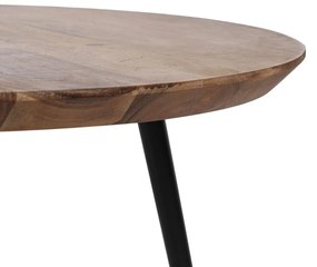 BigBuy Home 3 stoly - Akátové dřevo - 50 x 50 x 45 cm