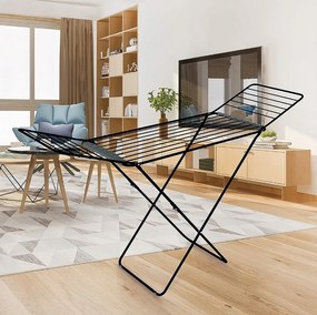 Erga Model 200 Black, rozkládací sušák na prádlo 178x55x106 cm, černá, ERG-SEP-10SUSSTO20BLA