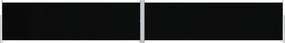 vidaXL Zatahovací boční markýza 180 x 1 200 cm [318077] Barva: Černá