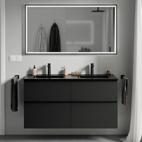 Koupelnová skříňka s dvojumyvadlem LAVOA 120 cm