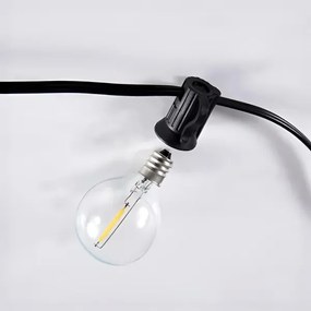 Brilagi - LED Venkovní dekor. řetěz GIRLANDA 25xE12 20m černá IP44 teplá bílá+DO