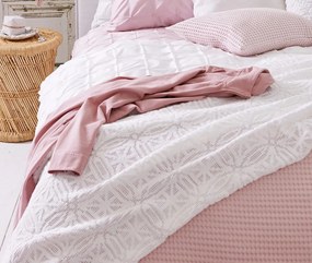 Vandyck Luxusní přehoz na postel Home Piqué waffle Powder - pudrová - 270x250 cm