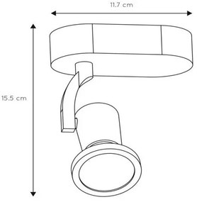 Lucide 11903/05/31 - LED bodové svítidlo JASTER-LED 1xGU10/5W/230V bílé