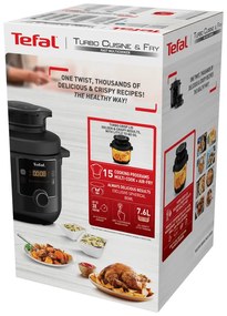 Elektrický tlakový hrnec a horkovzdušná fritéza Tefal Turbo Cuisine & Fry CY778830 7,6 l