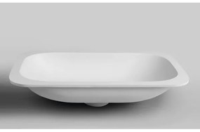 Sapho - Zápustné umyvadlo ROCKSTONE 67x35,5 cm matná bílá