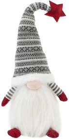 Tutumi, vánoční trpaslík 50cm 22630, šedá-bílá-červená, CHR-09912