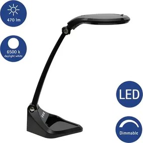 Maul Iris 8261290 černá / LED lampa s lupou / stmívatelná