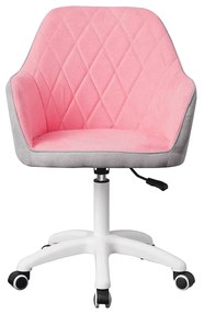 Kancelářská židle Senta (růžová + šedá). 1033936