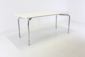 Stůl, Pfalz M., 180x80, bílá/chrom