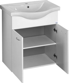 Aqualine Aqualine, KERAMIA FRESH umyvadlová skříňka 60,6x74x33,7cm, bílá, 50063A