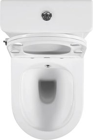 Erga Siena, WC kombi mísa 620x380x820 mm, Rimless + funkce bidetu + toaletní sedátko, bílá lesklá, ERG-V03-SIENA-RIM-BID-WH