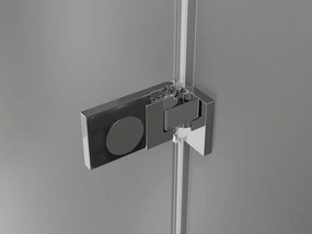 Mexen Lunar-F, skládací sprchový kout levý 90 x 80 cm, 8mm čiré sklo, chromový profil, 836-090-080-01-00-L