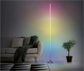 LED stojací lampička WO62 Rainbow RGB, WiFi, černá