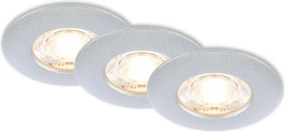 BRILONER Vestavné LED svítidlo chorm 3,6W 350lm 3000K IP44 pr. 65x25 mm, 3 ks