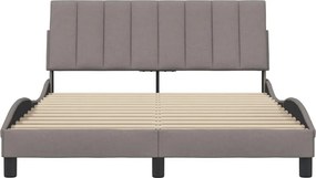 Rám postele bez matrace Hanko taupe 120 x 200 cm textil 3310381