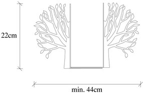 Zarážka na knihy 22x44 cm černá