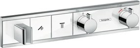 Hansgrohe RainSelect, termostatická sprchová baterie pod omítku, na 2 výstupy, bílá/chromová, 15355400