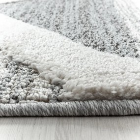 Ayyildiz, Kusový koberec Pisa 4709 Grey kruh, 200x200 (průměr) kruh, šedá, ložnice