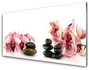 akrylový obraz Květ Kameny Umění 140x70 cm