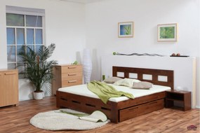 Domestav MERIDA manželská postel 180 cm buk cink mořený