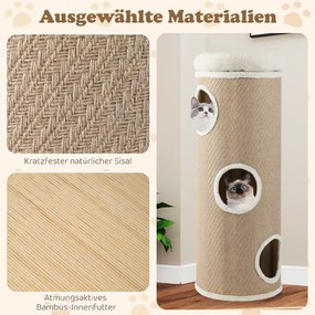 Costway 4 Tier Multi-Cat House Zvýšený útulek pro domácí mazlíčky