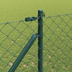 Řetězová plotová konstrukce s hroty 10 x 1,2 m Zelená Síťovina 3351158