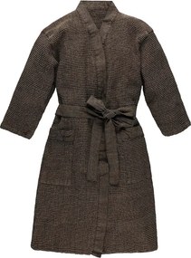 Rento župan do sauny černo-šedý, L/XL