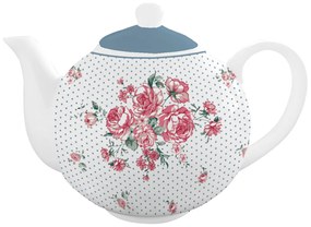 Porcelánová čajová konvice bílá Julia 1000 ml (ISABELLE ROSE)