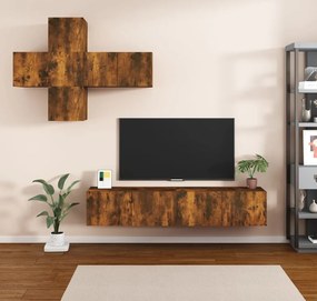 vidaXL 7dílný set TV skříněk kompozitní dřevo [3114508] Barva: dub sonoma