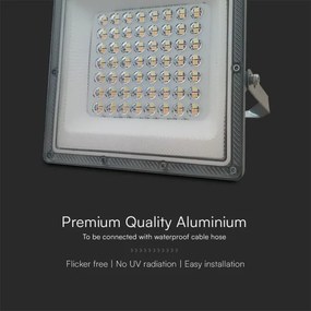 LED Reflektor LED/50W/230V IP65 3000/4000/6500K šedá