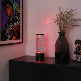 Bublinková trubice černá 30 cm vč. LED RGB - Dweller