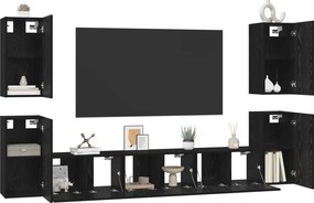 Sestava TV skříněk 7 ks Černý dub Kompozitní dřevo 3393124