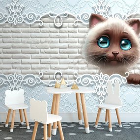 Samolepící tapeta roztomilé kotě - 300x200 cm