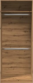 Šatní skříň dub artisan 80 x 50 x 200 cm kompozitní dřevo 3307800