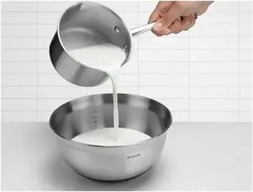 Brabantia Sada mís 3 kusy nerez ocel/silikon stříbrno-černá / objem 1,