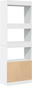 Skříň highboard bílá 63 x 33 x 180 cm kompozitní dřevo 3309600