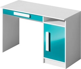 Casarredo - Komfort nábytek Dětský psací stůl GULLIWER 9 bílá/tyrkys lesk