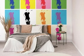 Samolepící tapeta pop art půvab ženy