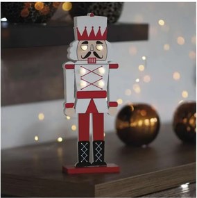 EMOS LED dřevěný vánoční louskáček 29cm DCWW38