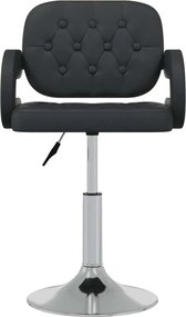 vidaXL Otočné jídelní židle 4 ks umělá kůže [3089107] Barva: Černá