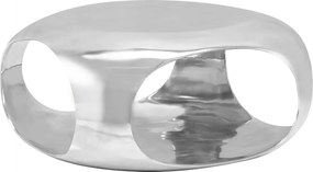vidaXL Konferenční stolek stříbrný 70 x 70 x 32 cm litý hliník [246514]