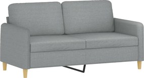 2dílná sedací souprava s polštáři světle šedá textil 3202102
