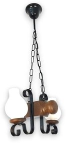 Brilagi - Lustr na řetězu RUSTIC 2xE14/40W/230V buk/ořech EX-01029
